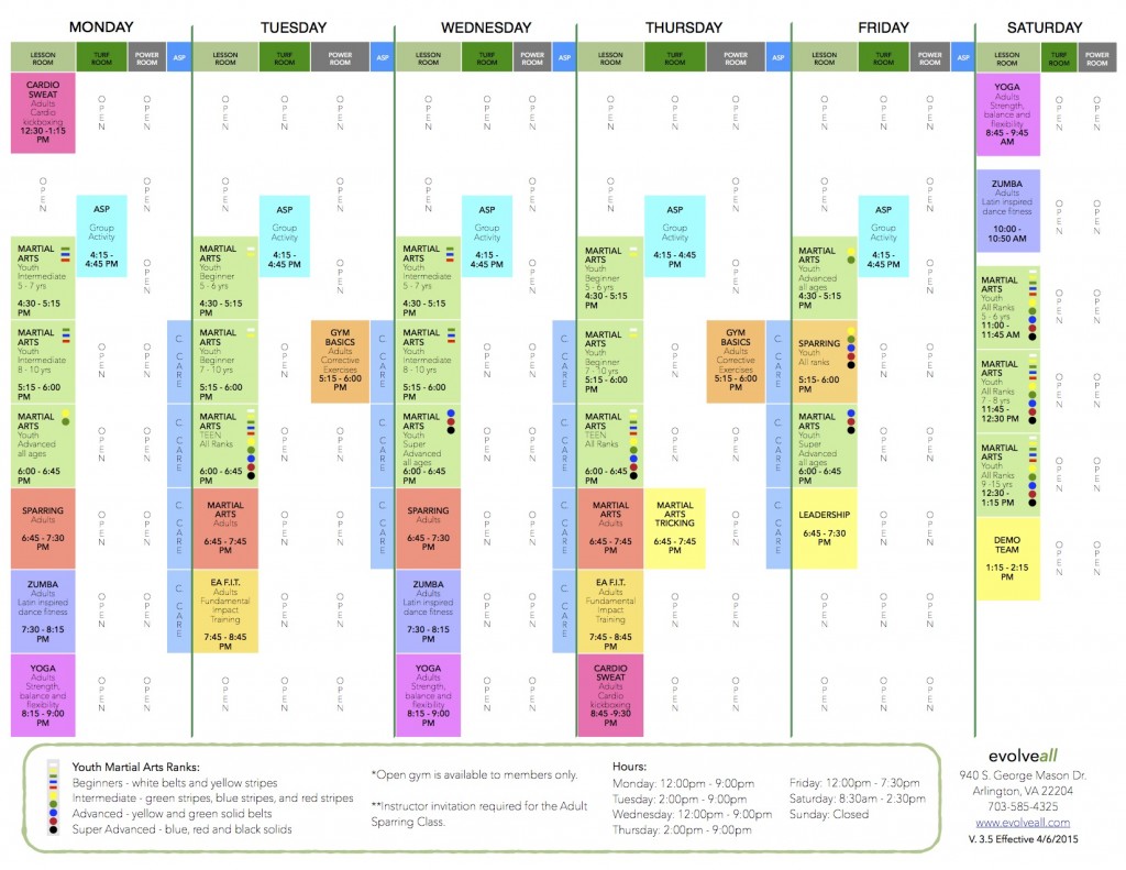 EA Schedule V3.5 JPEG | EvolveAll