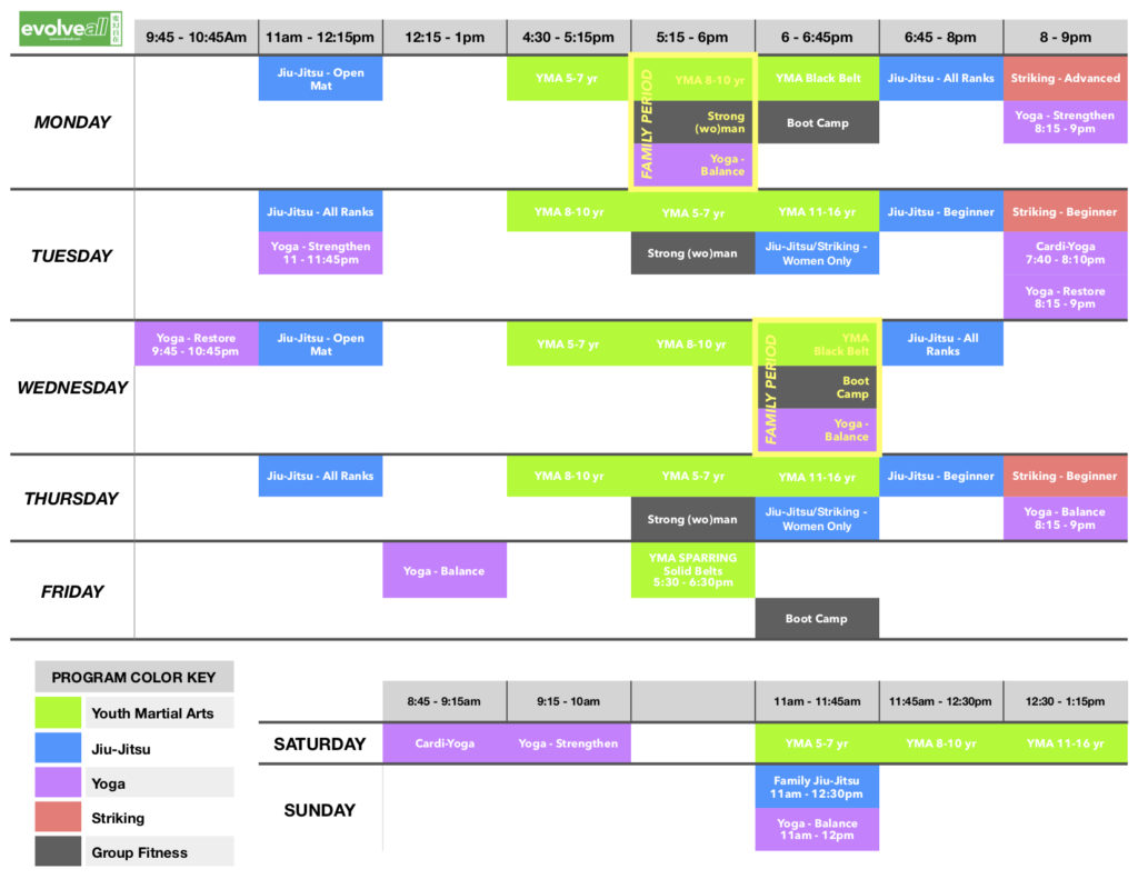 EA Schedule V. 6 | EvolveAll